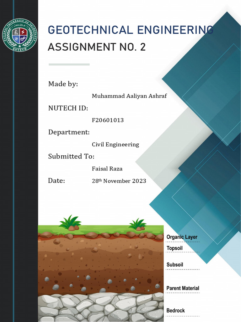 Assignment 2 | PDF | Geotechnical Engineering | Solid Mechanics