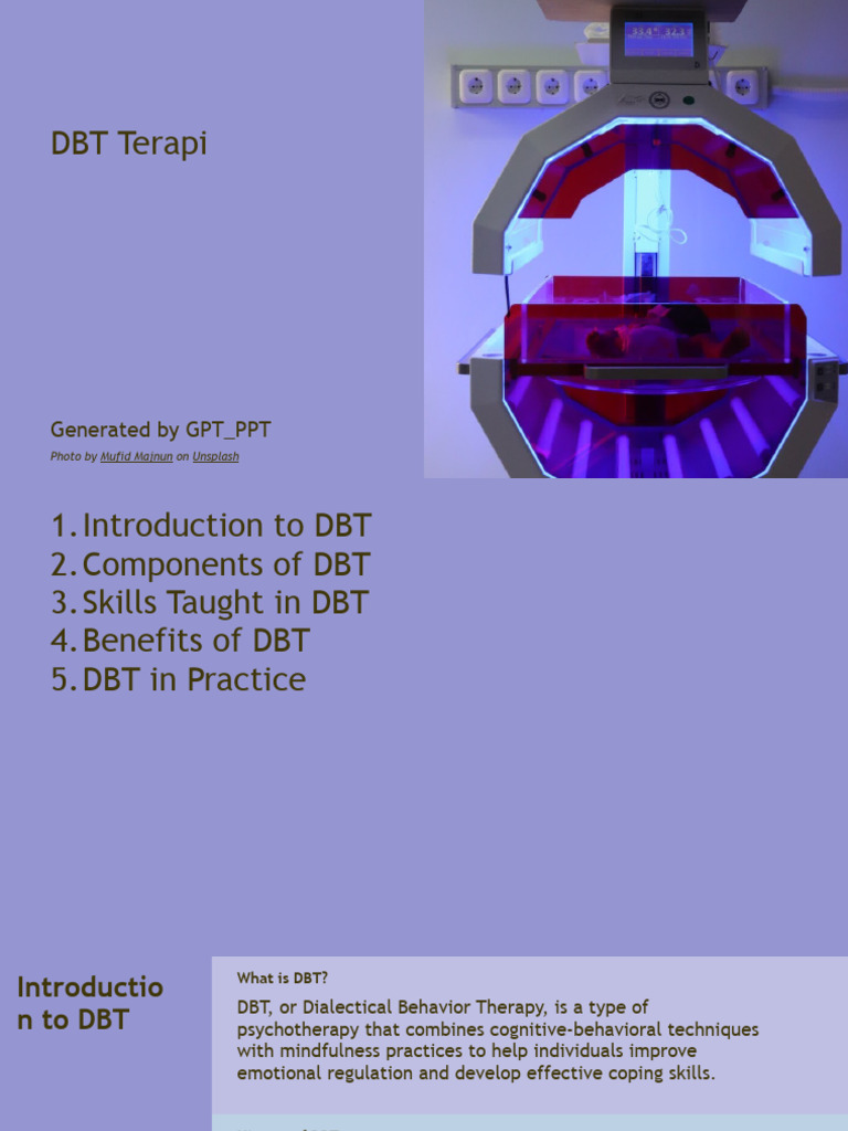 DBT Terapi | PDF | Dialectical Behavior Therapy | Psychotherapy