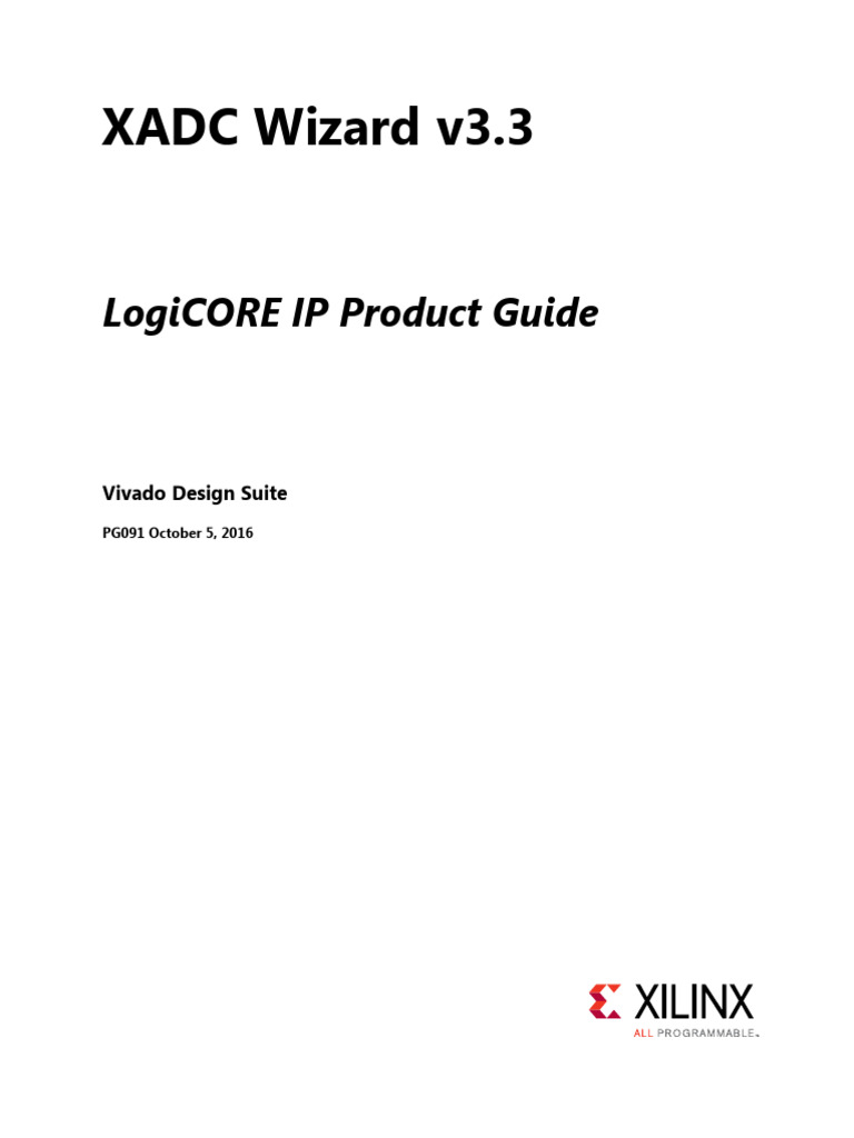 pg091 Xadc Wiz | PDF | Field Programmable Gate Array | Vhdl