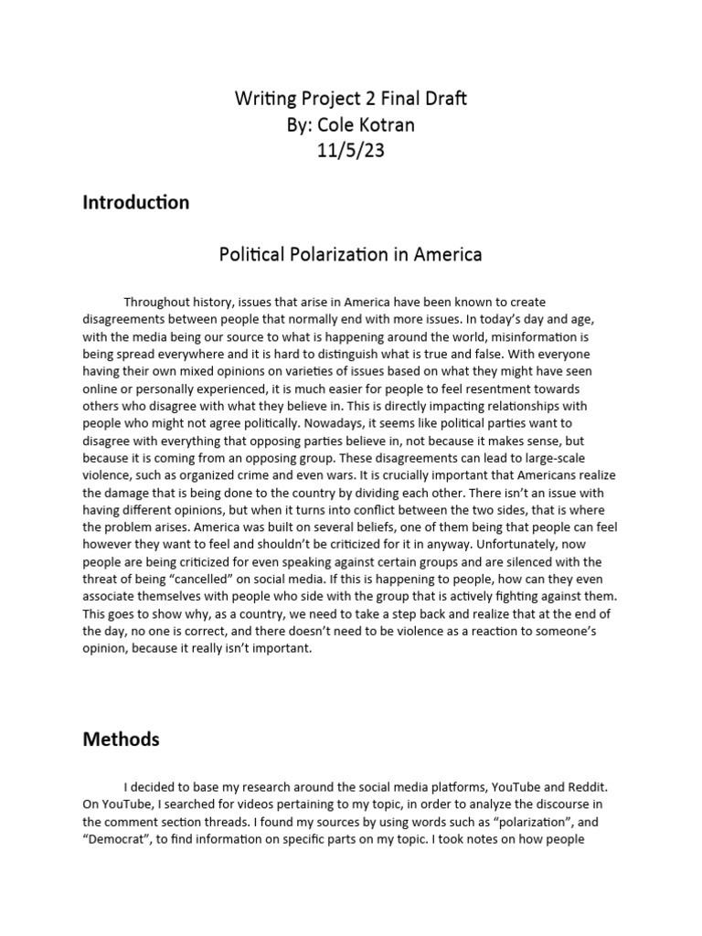 Writing Project 2 Final Draft | PDF | Social Media | Popular Culture & Media Studies