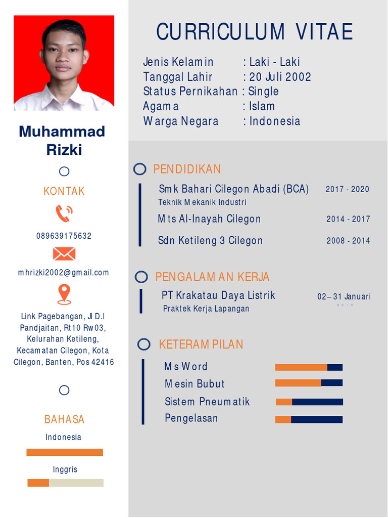 CV Muhammad Rizki | PDF