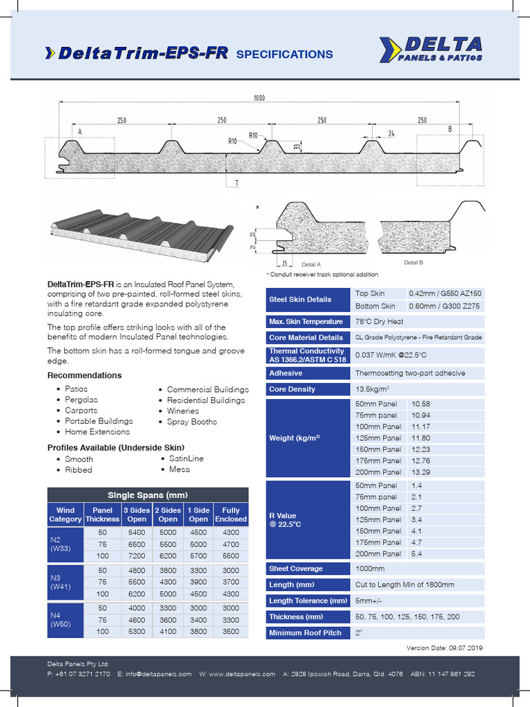 DATASHEET - 3. DeltaTrim-EPS-FR - V09.07.19 - Print (AU, Delta Panels ...