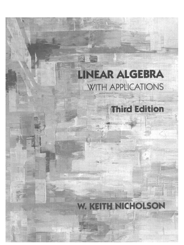 Nicholson - Linear Algebra With Applications | PDF