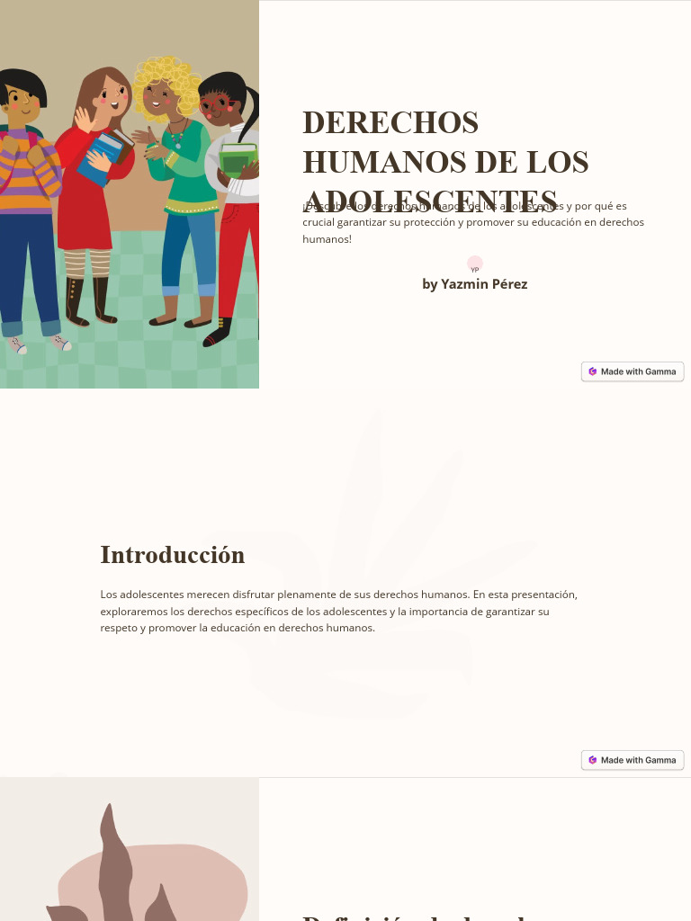 Derechos Humanos de Los Adolescentes | PDF | Derechos humanos ...