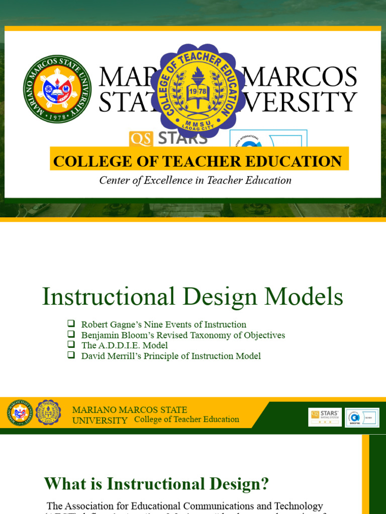 Lesson 9. Instructional Design Models | PDF | Instructional Design ...