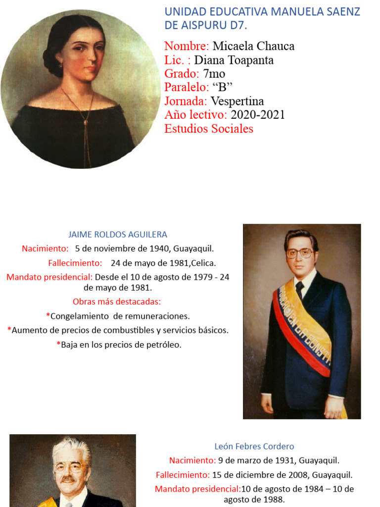 Estudios Sociales Micaela Chauca | PDF | Ecuador | Economias