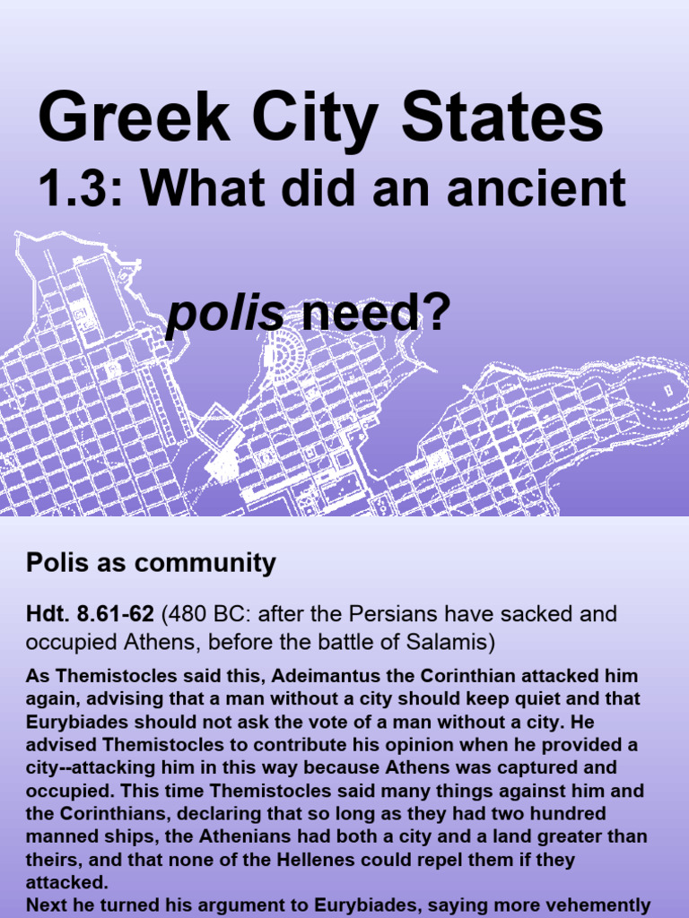 Understanding the Ancient Polis | PDF | Ancient Corinth | Ancient Greek ...