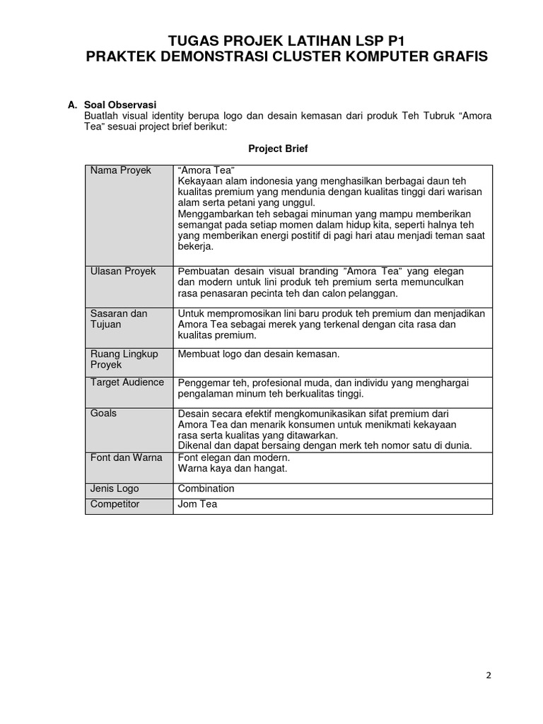 Projek LSP. Komputer Grafis | PDF