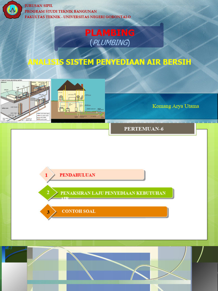 Kuliah 6 - Analisis Sistem Penyediaan Air Bersih | PDF