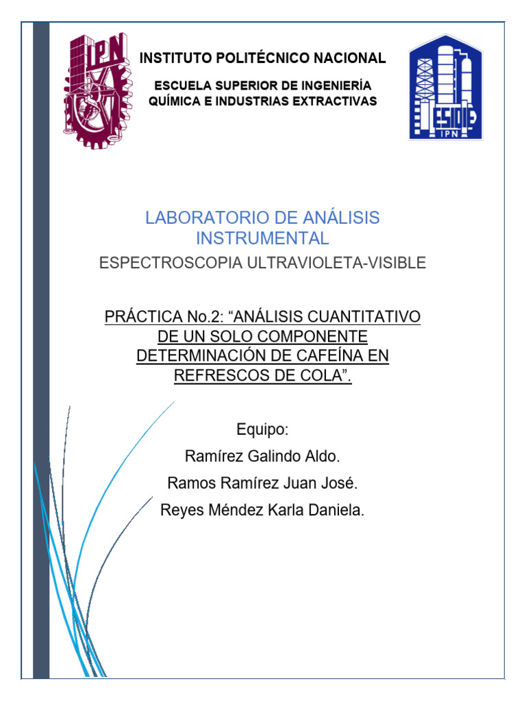 PRACTICA No2 Espectro | PDF | café | Dióxido de carbono