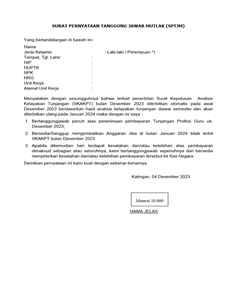 SPTJM TPG Des 2023 | PDF