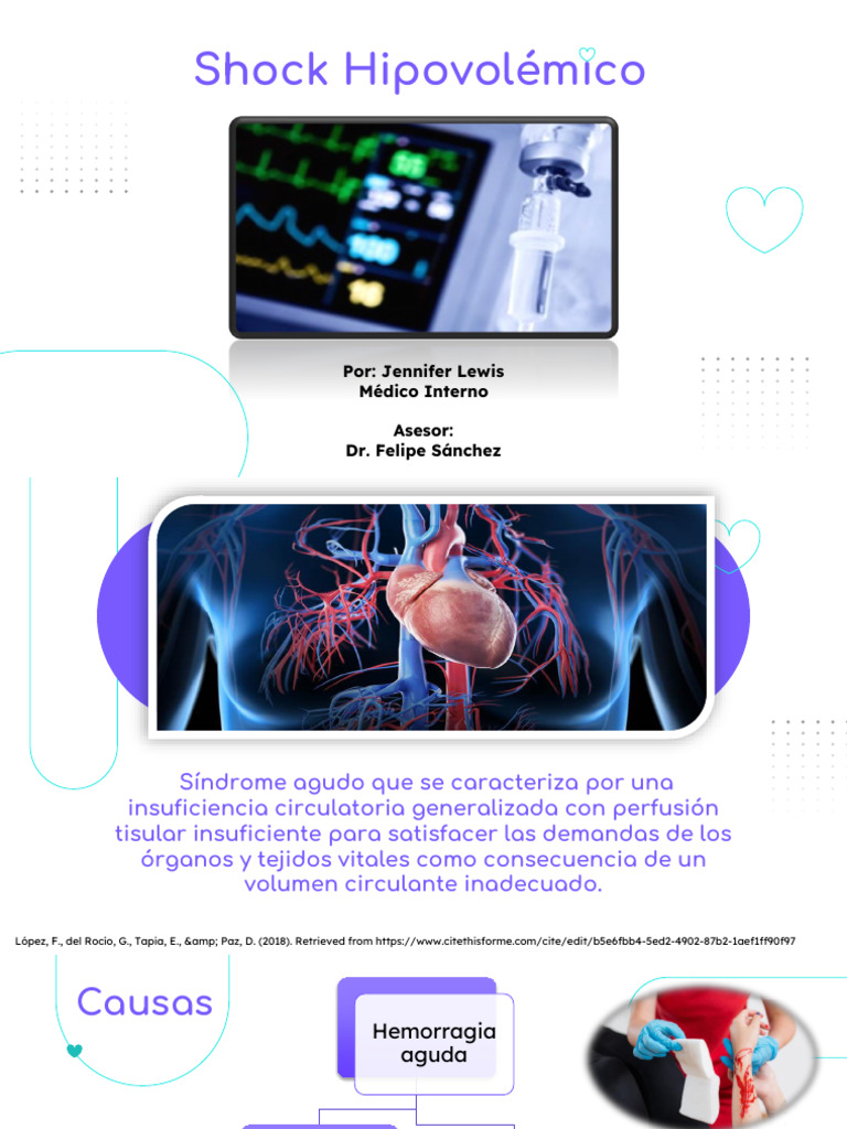 Shock Hipovolemico | PDF | Enfermedades y trastornos humanos | Medicina ...