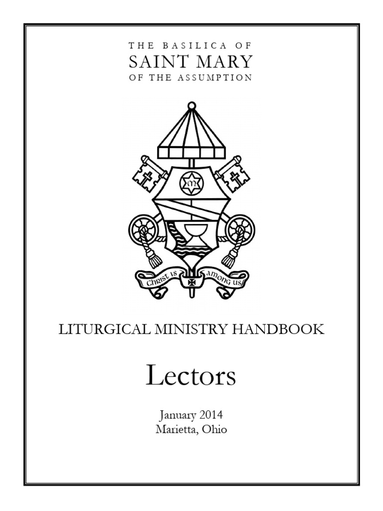 Handbook For Catholic Lectors | PDF | Catholic Church | Mass (Liturgy)