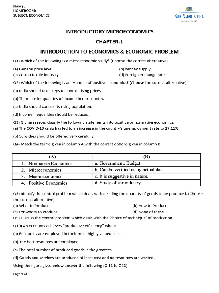 PPF Worksheet | PDF | Economics | Microeconomics
