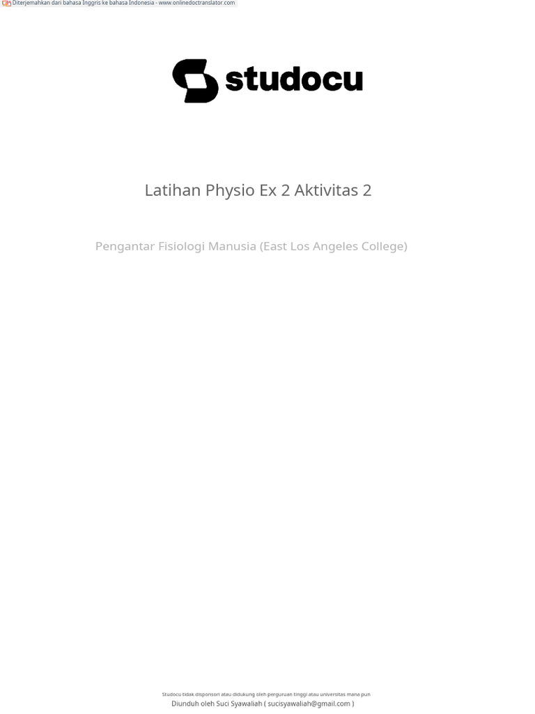 Physio Ex Exercise 2 Activity 2 En Id Pdf
