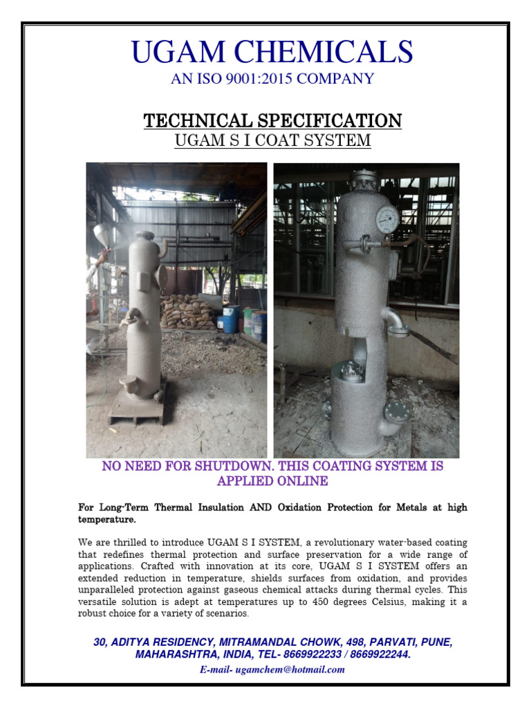UGAM SI Coating System TDS | PDF | Rust | Heat Transfer