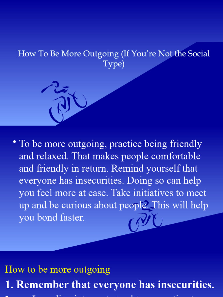 How To Be More Outgoing | PDF | Psychological Concepts | Communication
