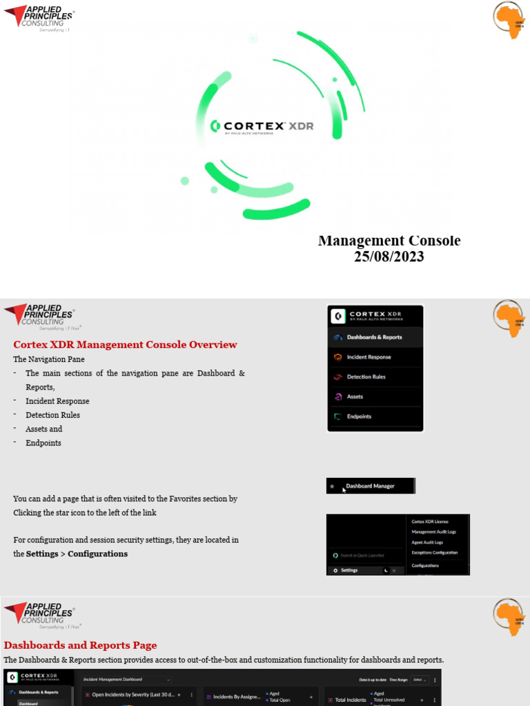 Cortex Session - Management Console | PDF | System Software | Operating System Families