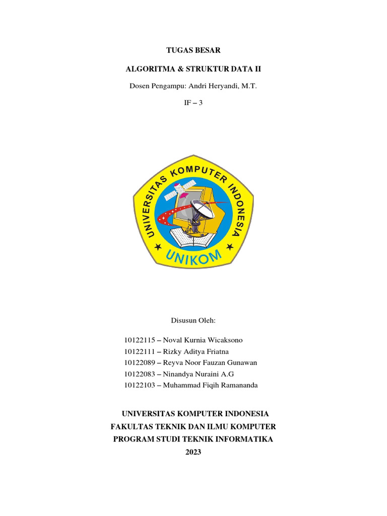 Tugas Besar Algoritma Struktur Data Ii | PDF | Formal Methods ... Tugas Besar Algoritma Struktur Data Ii | PDF | Formal Methods ...