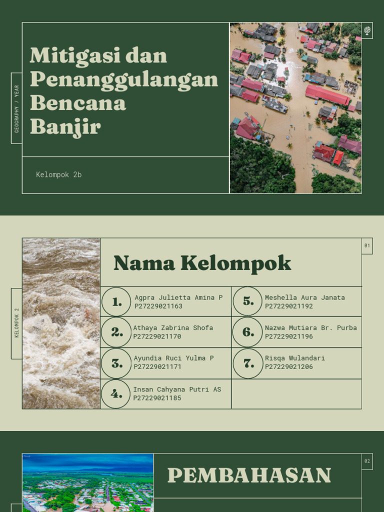 (Gadar) PPT Mitigasi Dan Penanggulangan Bencana Banjir | PDF