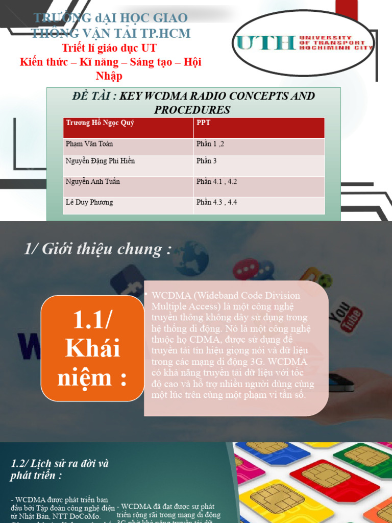 Nhóm 3- WCDMA - Trình Chiếu | PDF