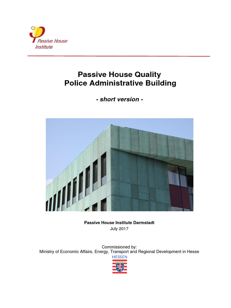 05 Passive House Police Administrative Building Short Version | PDF ...