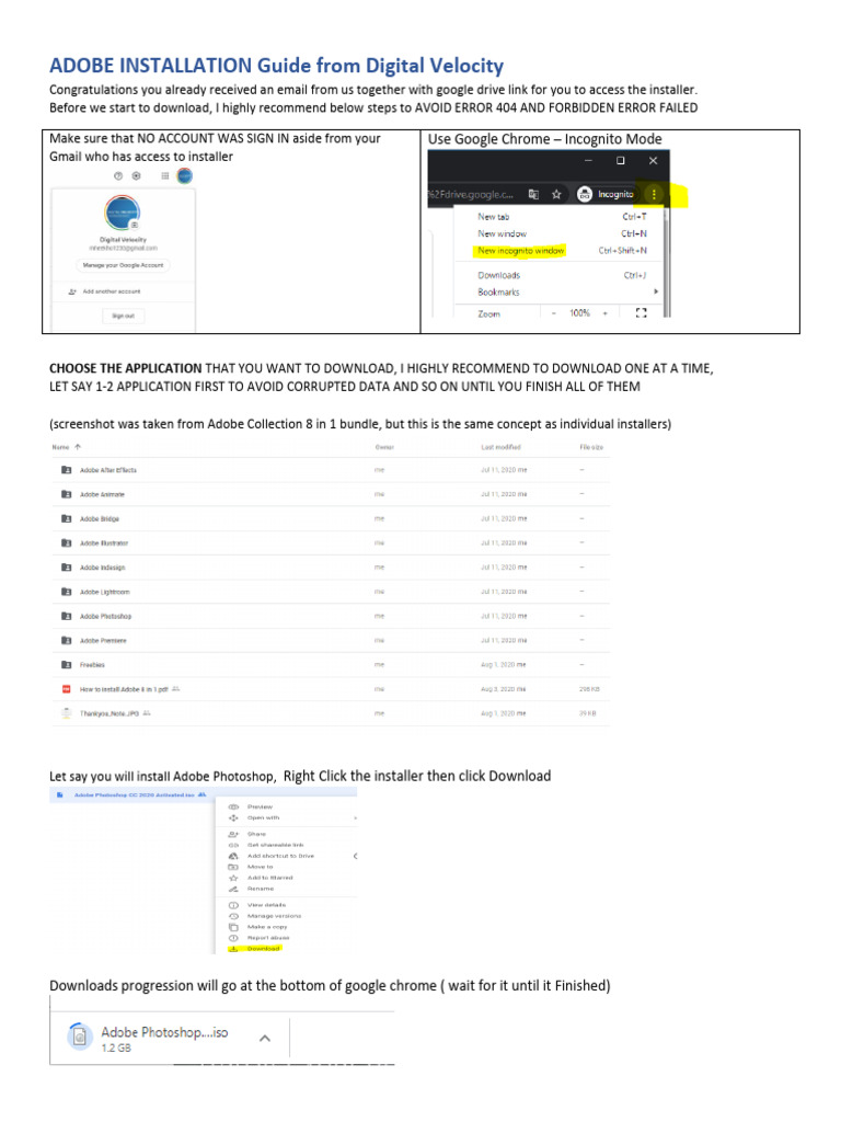 Adobe Installation Guide Tips | PDF | Antivirus Software | Adobe Photoshop