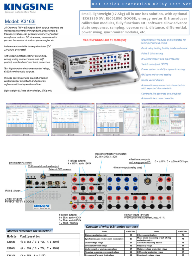 Kingsine K3163i 1 | PDF | Relay | Direct Current