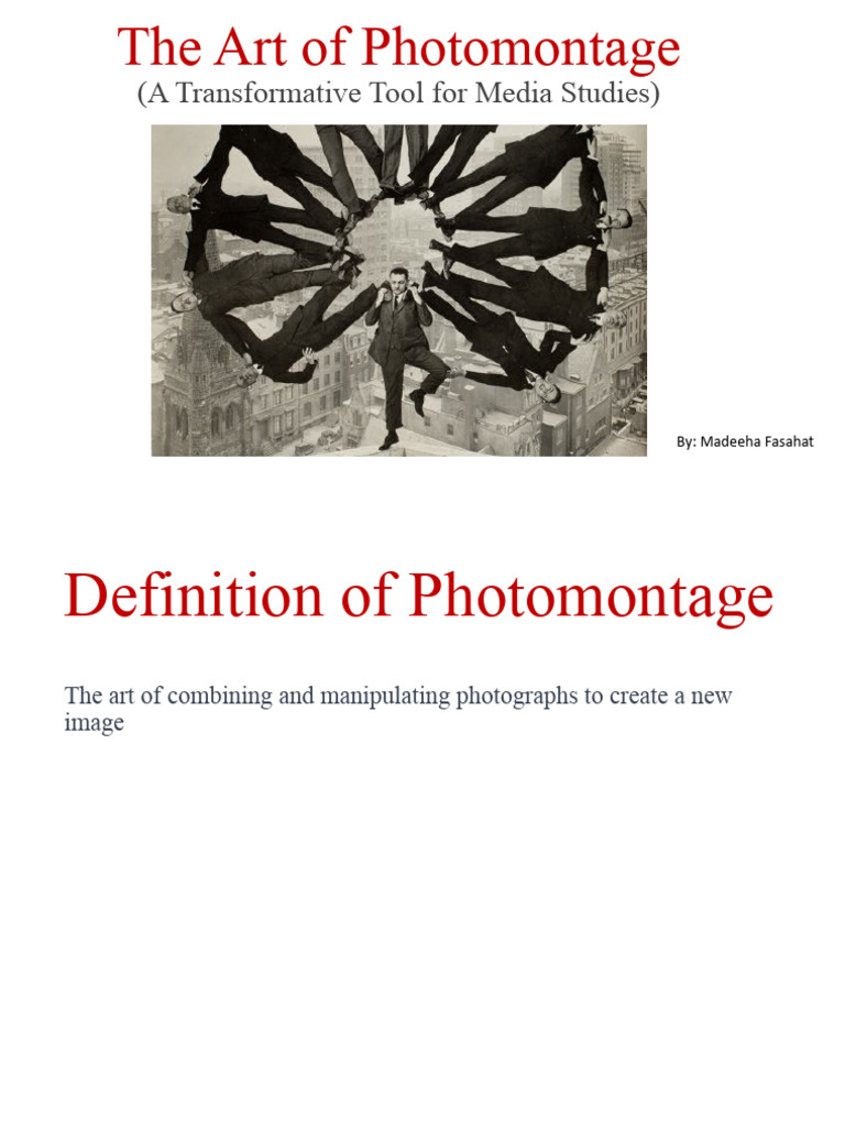 The Art of Photomontage | PDF | Art | History