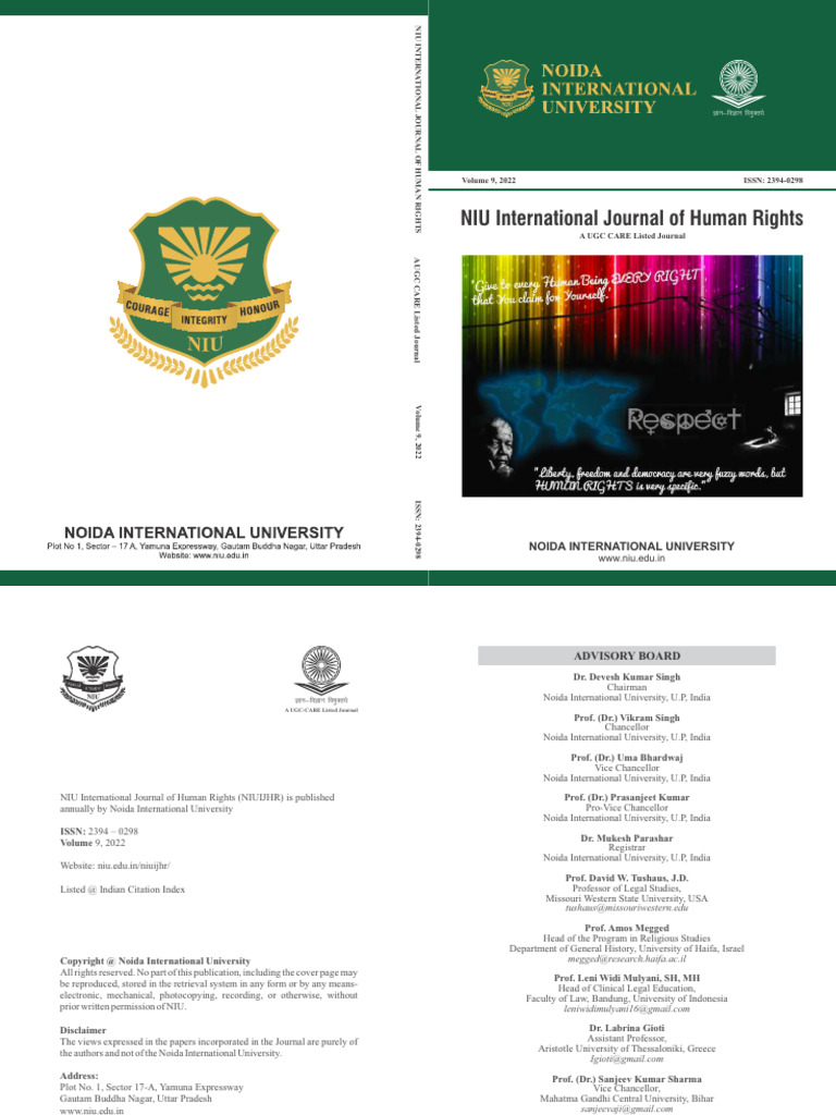 Journal - of - Human - Rights - Vol. 9 | PDF | Convention On The ...