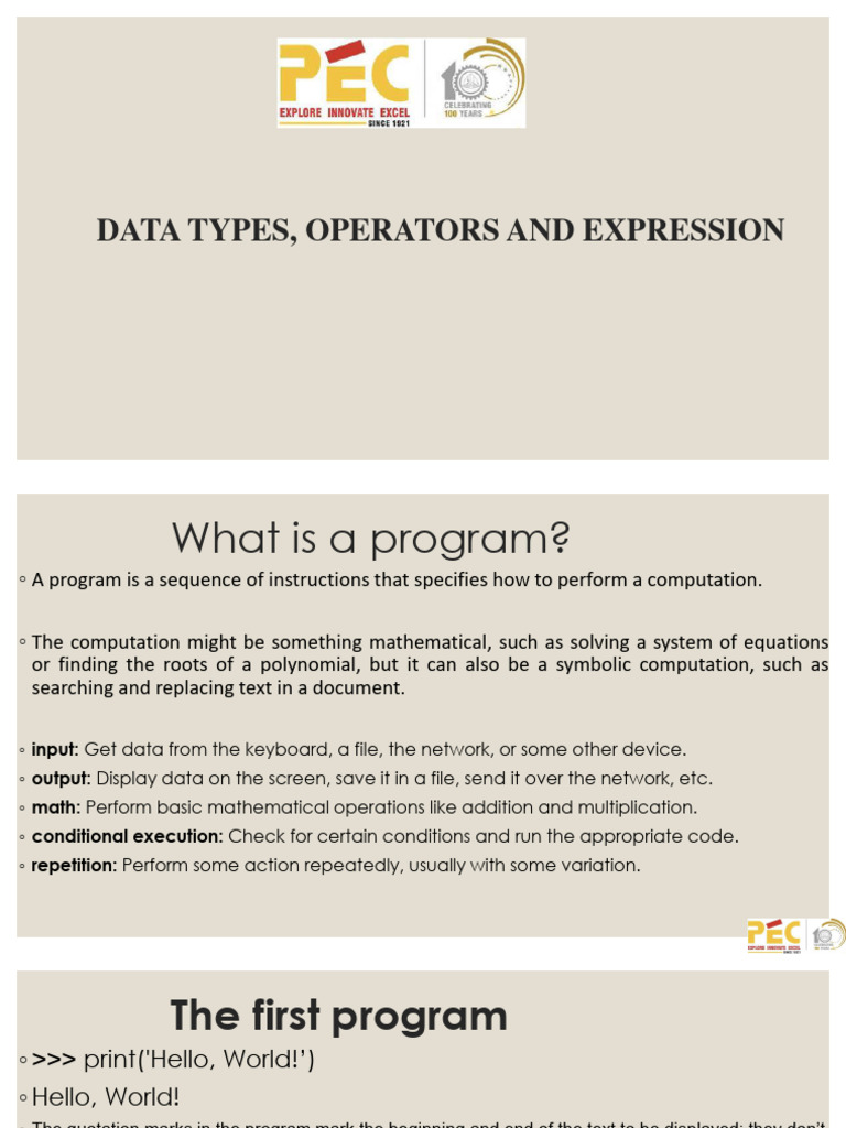 Unit2 1 | PDF | Computer Program | Programming