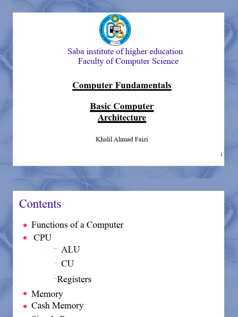 Lecture 04 Download Free Pdf Input Output Central Processing Unit