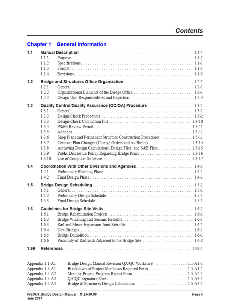 WSDOT Bridge Design Maual PDF | PDF | Prestressed Concrete | Building Technology