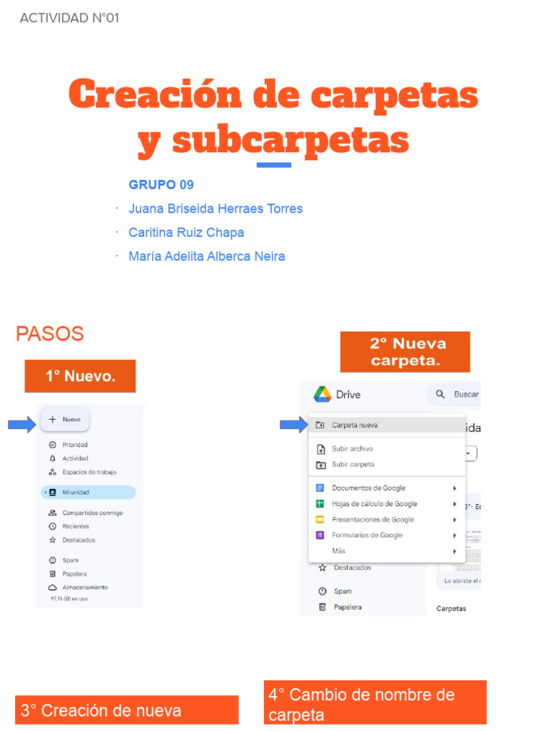 Guía de Gestión de Archivos en Drive | PDF