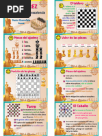 Especificaciones Del Tablero y Poiezas Del Ajedrez | PDF | Ajedrez | Juegos de estrategia abstractos