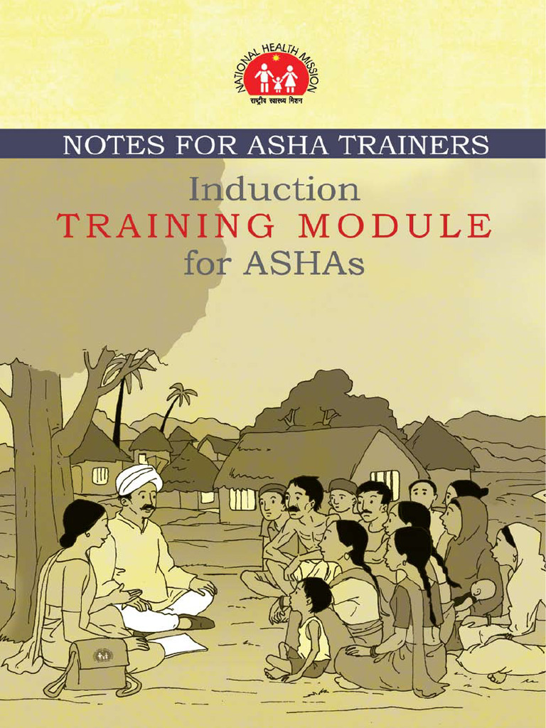 Notes For ASHA Trainers - Induction Training Module English | PDF ...