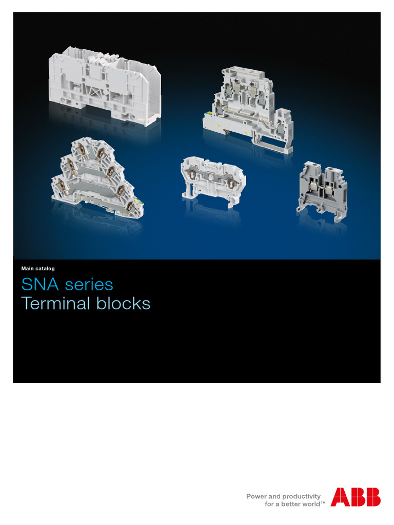 1SNC160019C0203 - SNA Series - Terminal Blocks | PDF | Electrical ...