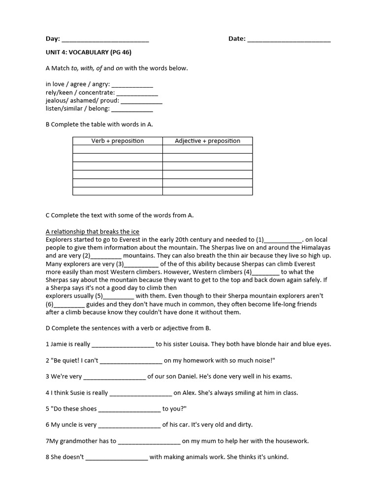 Form 3 Unit 4 Textbook Practices | PDF | Mount Everest | Syntax