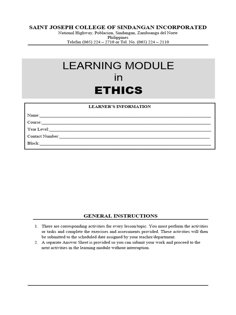 The Ethics of Sentiment Reason and Courage Module | PDF | Reason ...