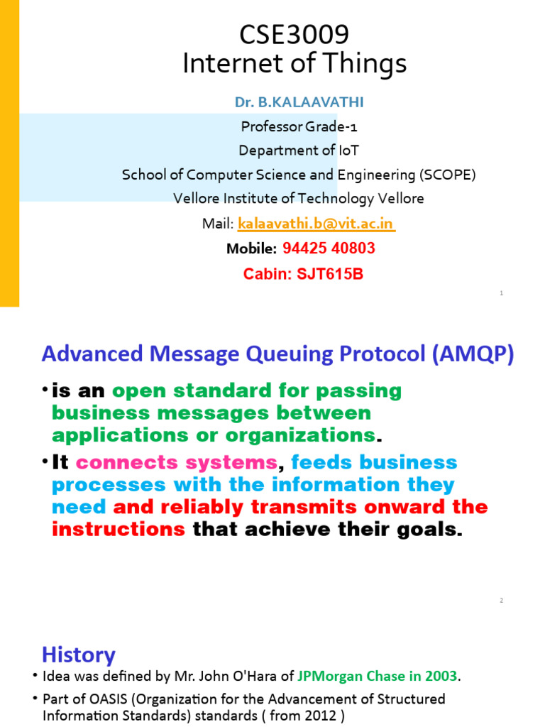 06 01 2023 - CSE3009 Mod 1 AMQP | PDF | Internet | Software 06 01 2023 - CSE3009 Mod 1 AMQP | PDF | Internet | Software