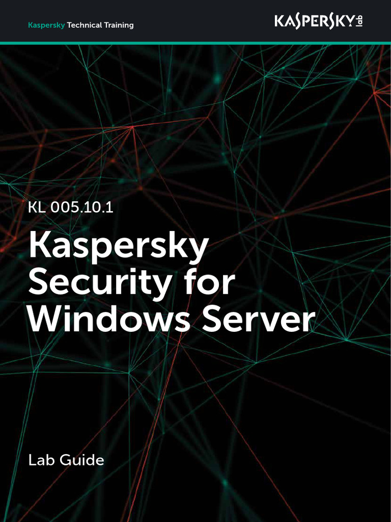 005.10.1 - Lab Guide - Kaspersky Security For Windows Server (New) | PDF | Microsoft Windows ...