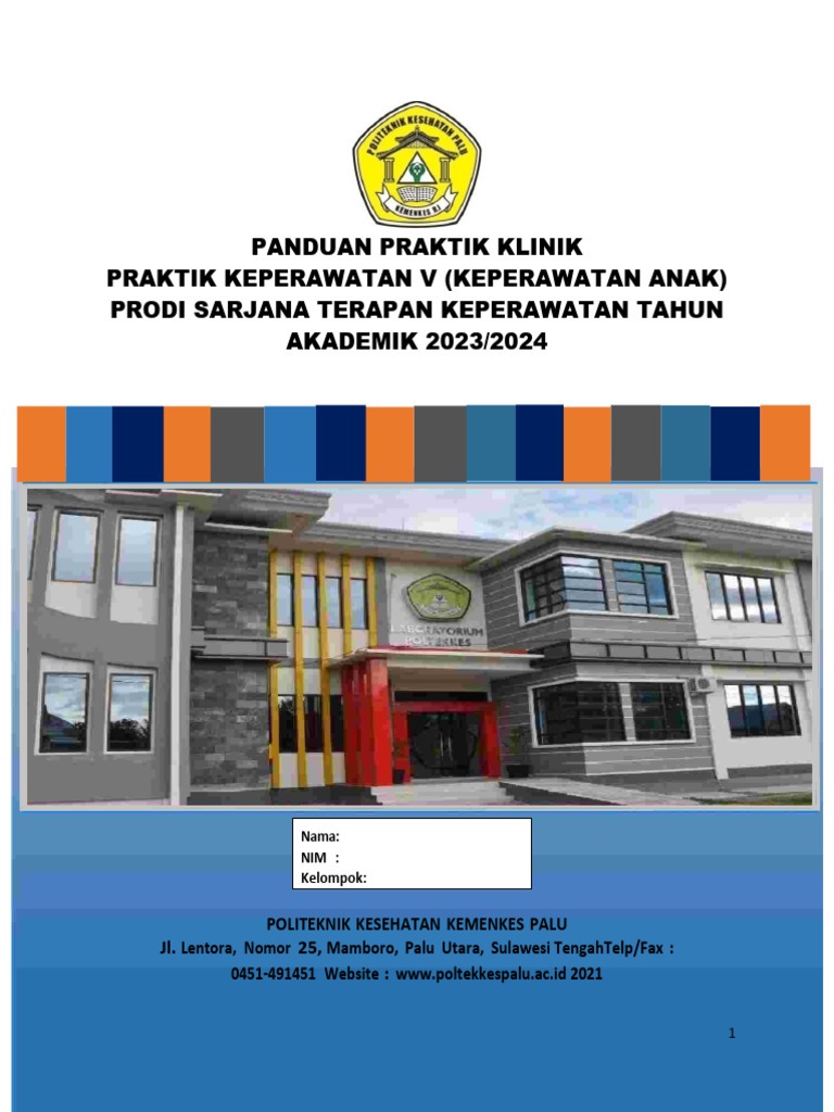 Panduan PK V Kep Anak Sarter 2023-1 | PDF | Pengembangan Diri | Kesehatan Holistik
