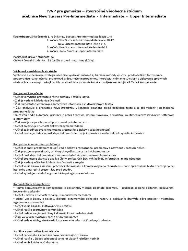 TVVP New Success PRE - UPP SVK | PDF