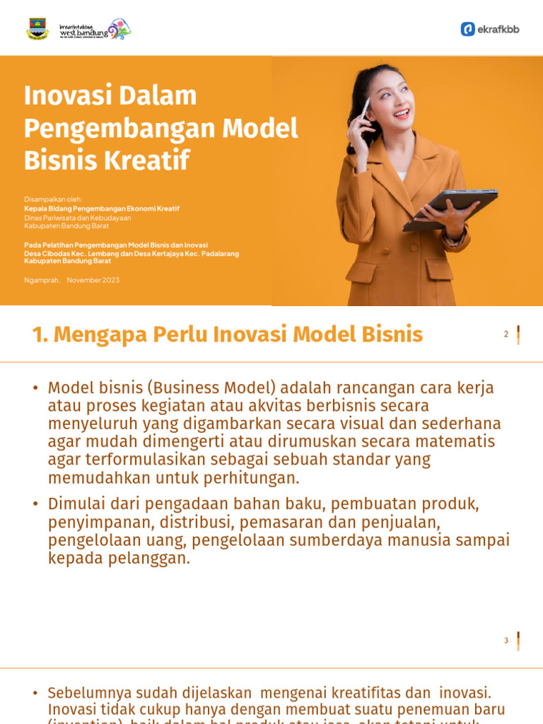 Inovasi Model Bisnis Kreatif 2023 | PDF