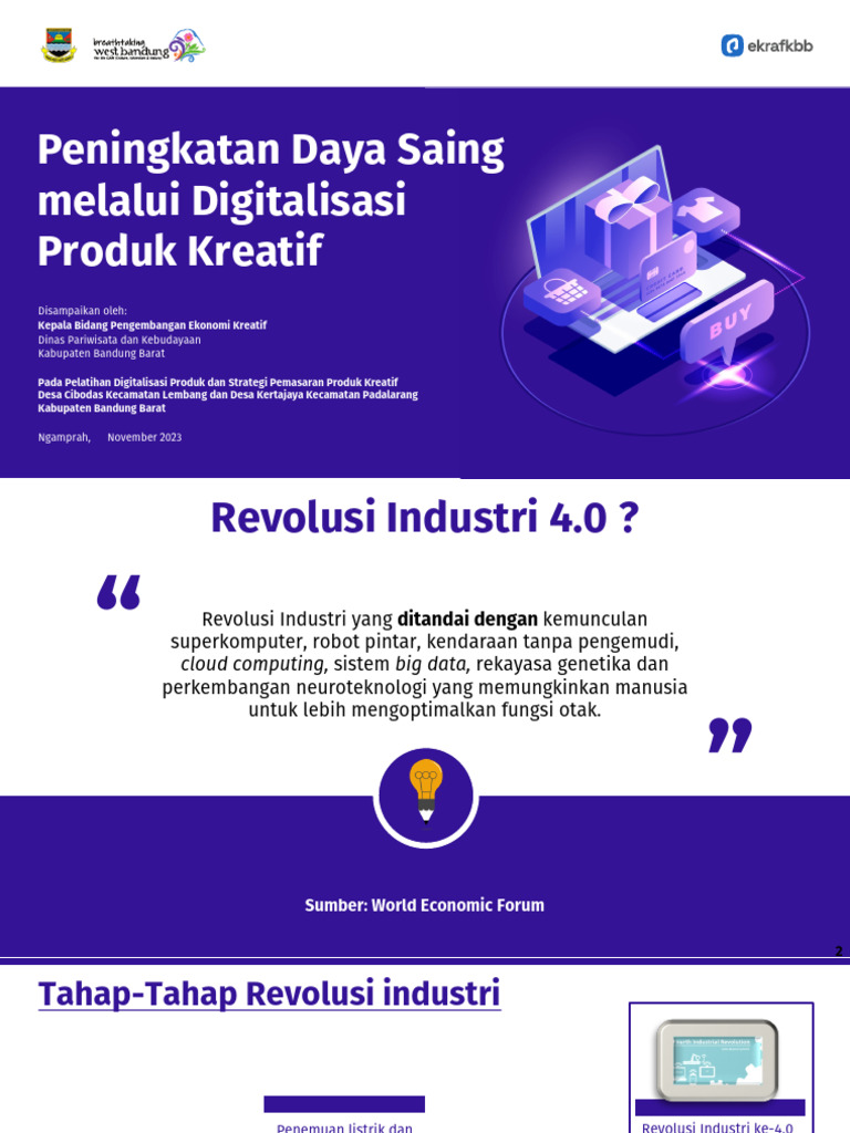 Digitalisasi untuk Produk Kreatif UMKM | PDF