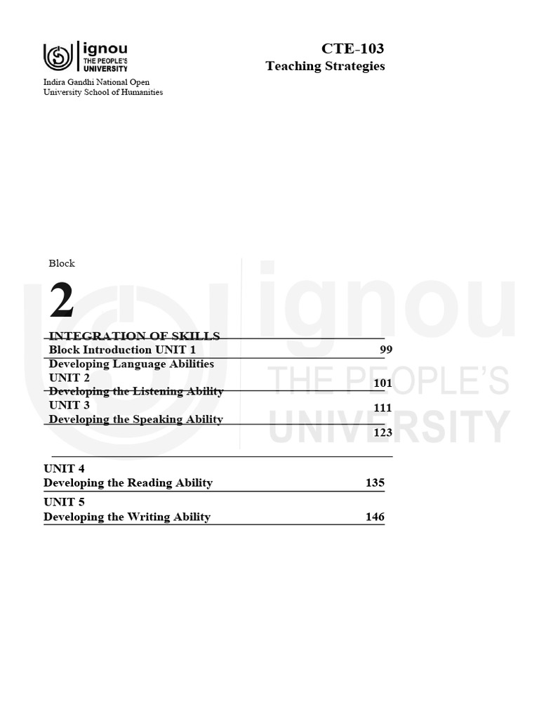 Integration of Language Skills | PDF | Fluency | Reading Comprehension