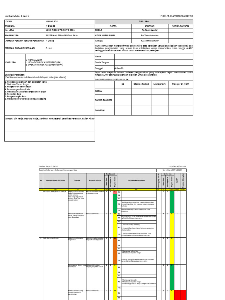 Jsa Pemasangan Baja | PDF