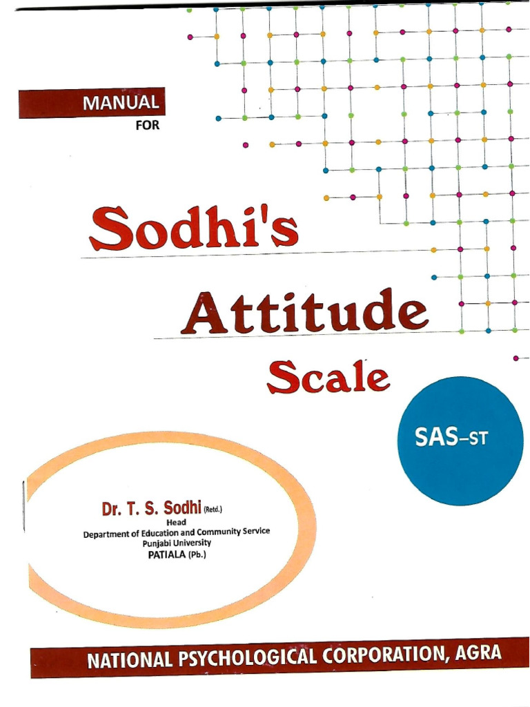 SAS Manual PDF Psychology | PDF