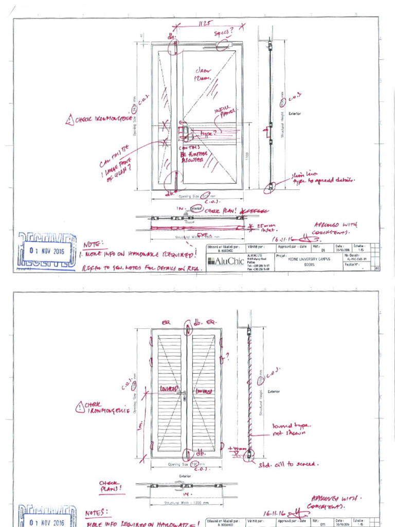 Aluminium Door Construction Template | PDF