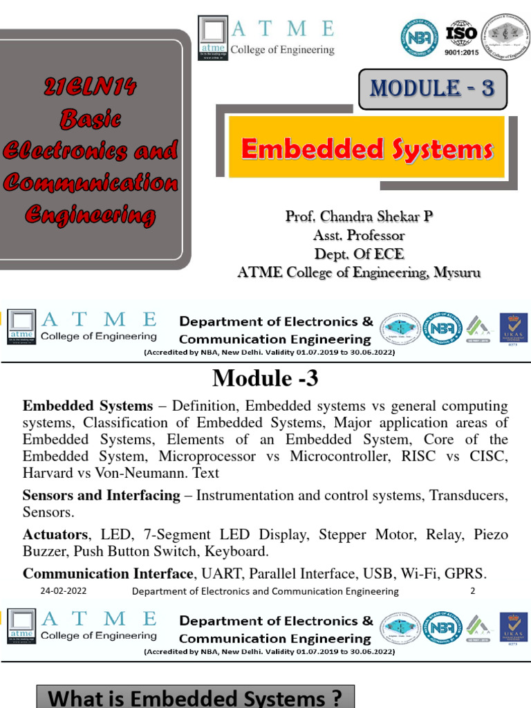 MODULE 3 Embedded Systems Sensors and Interfacing Actuators Communcation Interface | PDF | Relay ...